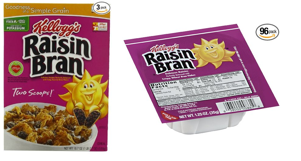 3 Boxes of 18.7oz Kellogg's Raisin Bran Cereal $5.83 (Reg $9.39) + Free ...