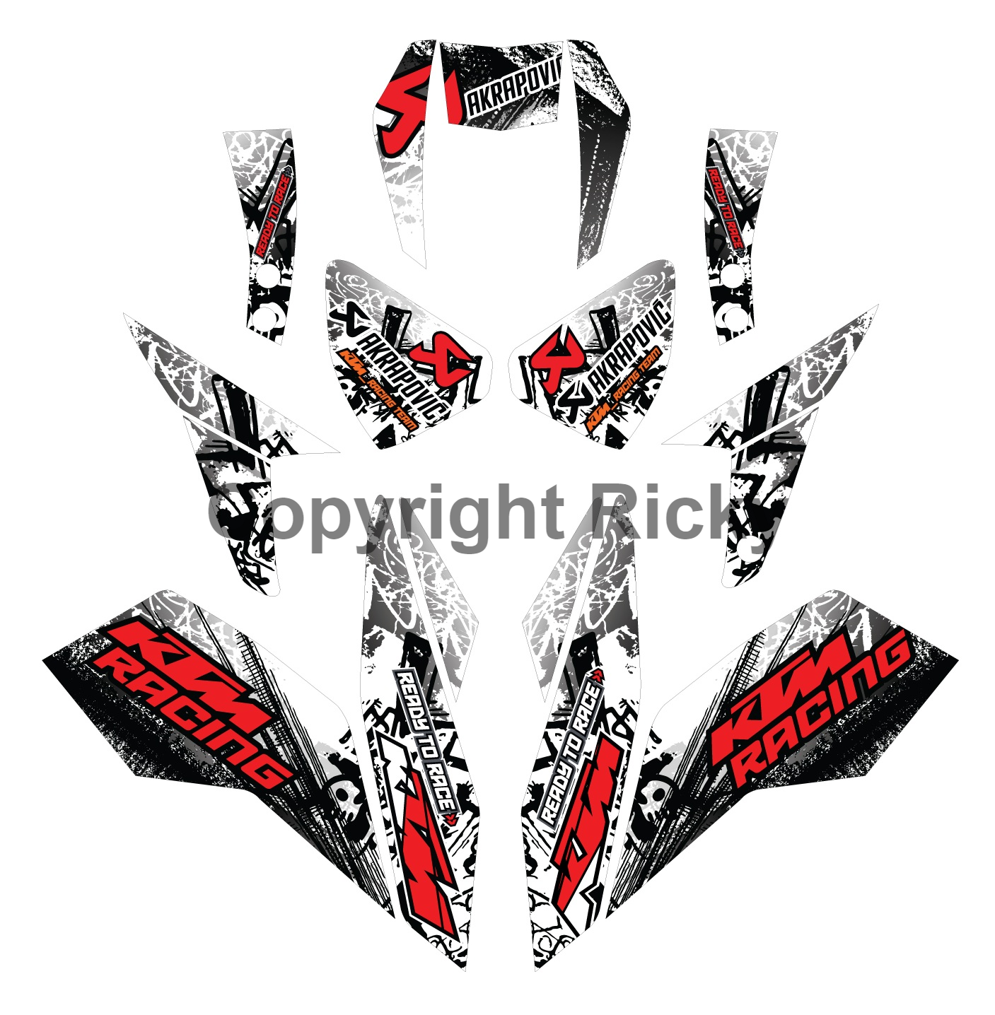 KTM Duke Custom Decals Graphics: New Custom Design Graphics KTM Duke ...