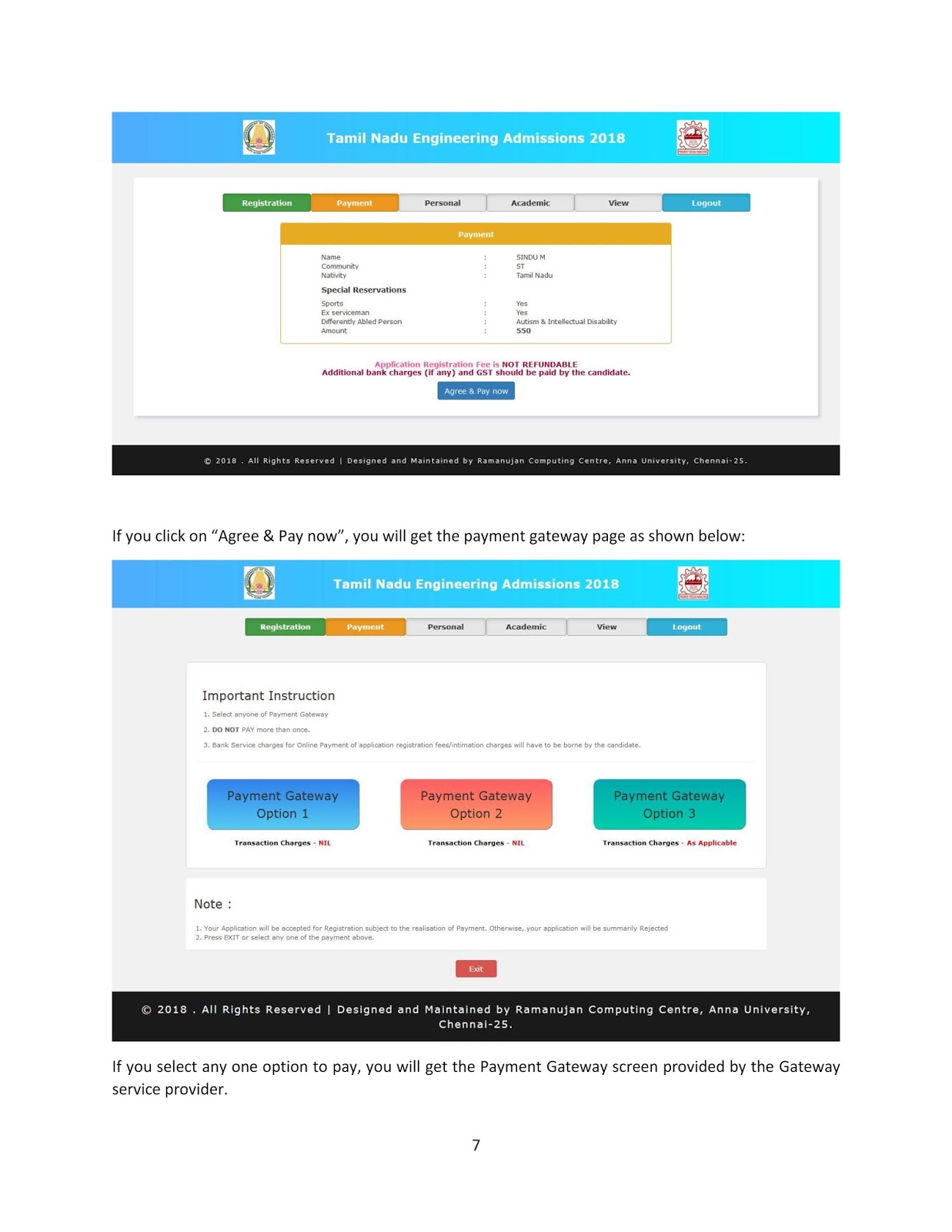 TNEA 2018 - Online Registration - Anna University ~ Vidyarthiplus (V+ ...