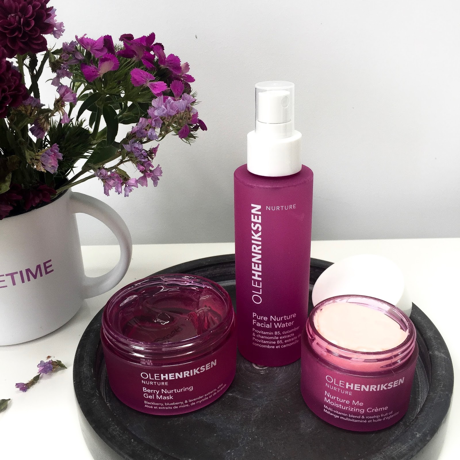 OLE HENRIKSEN BERRY NURTURING GEL MASK, NURTURE ME CREME AND PURE ...