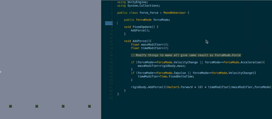 Understanding ForceMode in Unity3D