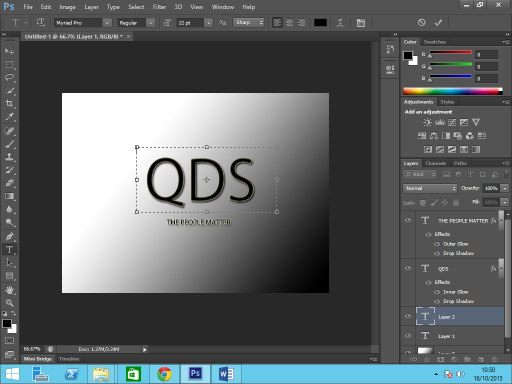 Photoshop Making a Logo: Photoshop guide,Hand gestures and Video Guide