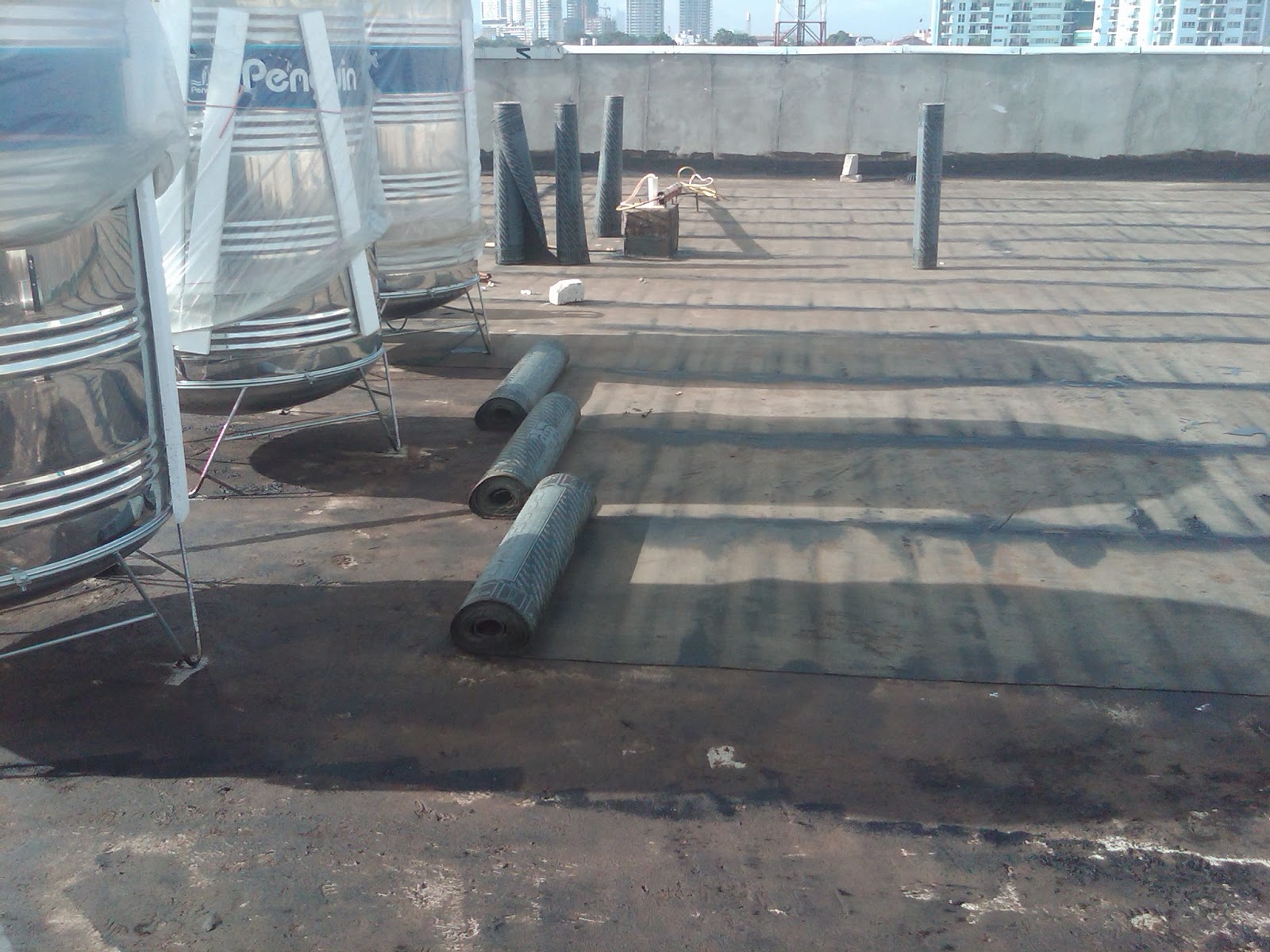 WATERPROOFING MEMBRANE BOGOR: Membrane Torching Atap Beton