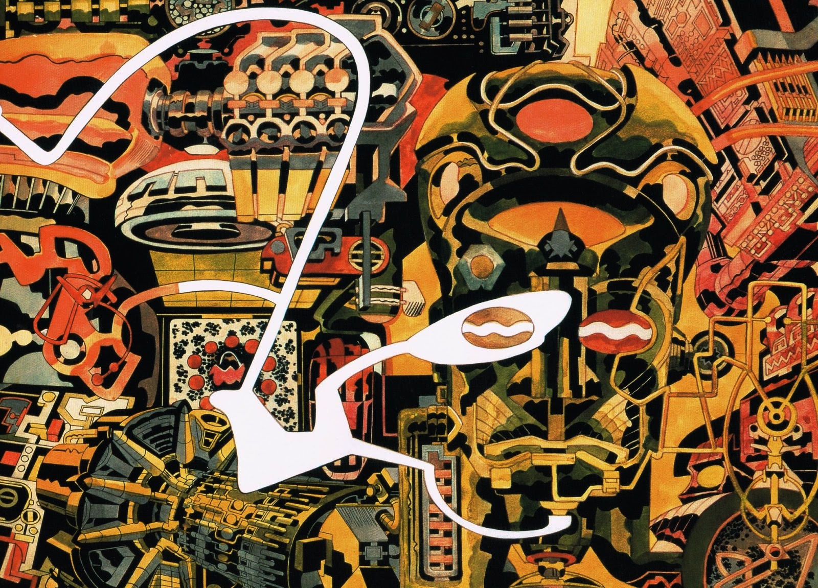 Cap'n's Comics: The Machine Mural by Jack Kirby