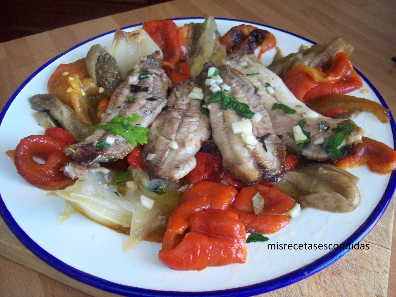 Mis recetas escondidas: ¡¡¡¡SARDINAS ASADAS CON ESCALIVADA CATALANA!!!!