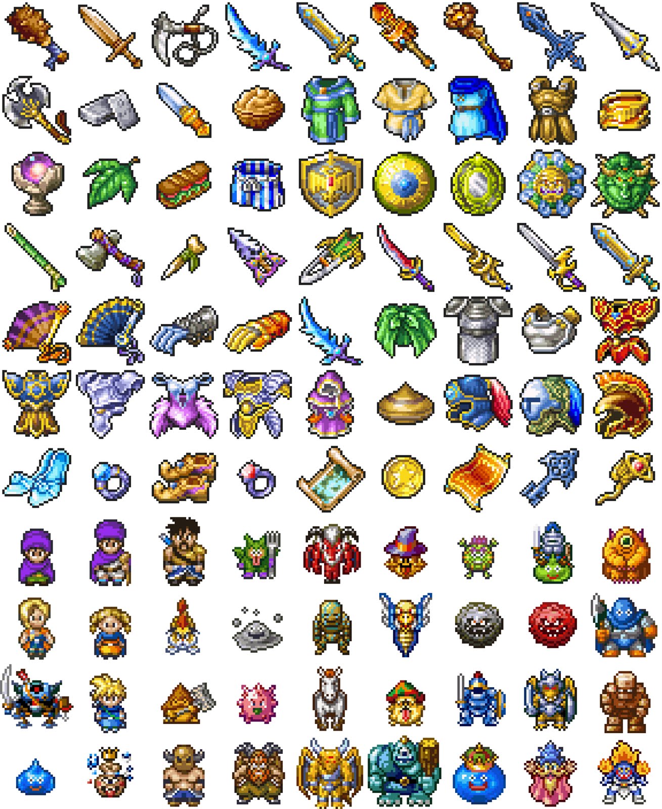 Simon Robert, This is Blog: Dragon Quest icons and characters