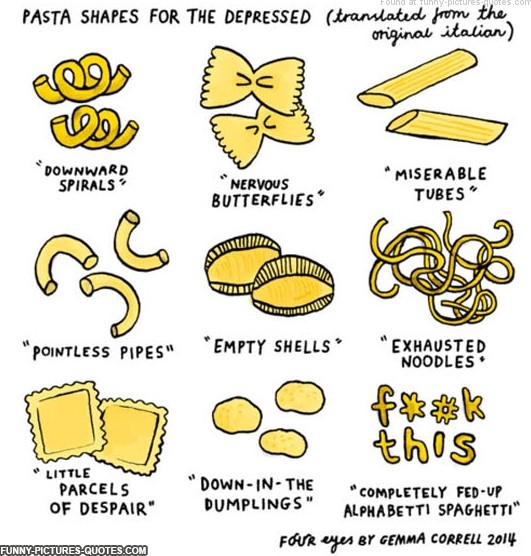 Pasta Bickering (and artsy pasta set up)