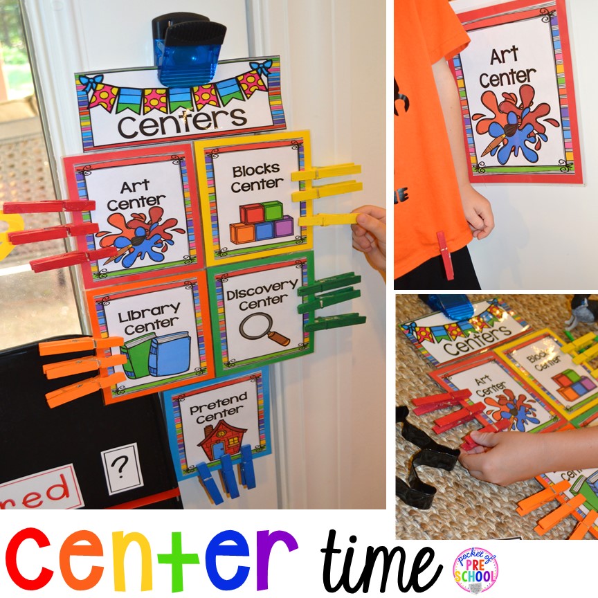 Center Time Management for Preschool and Pre-K - Pocket of Preschool
