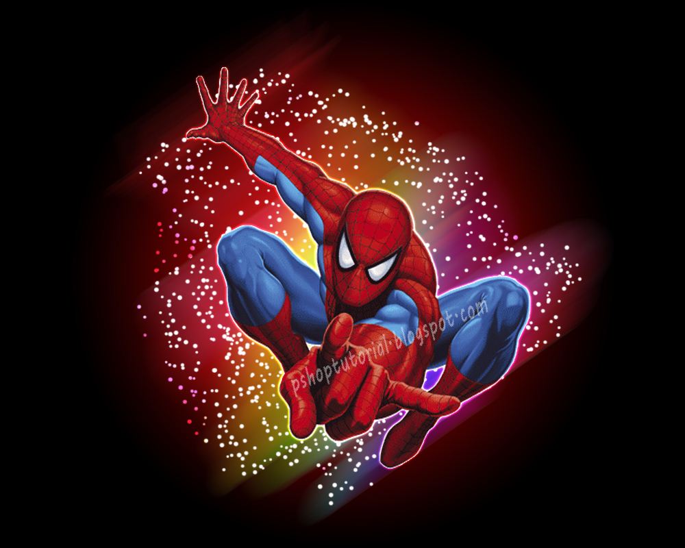 How To Add Rainbow Sparkling Effect On Image Tutorial ~ PhotoShop Tutorial