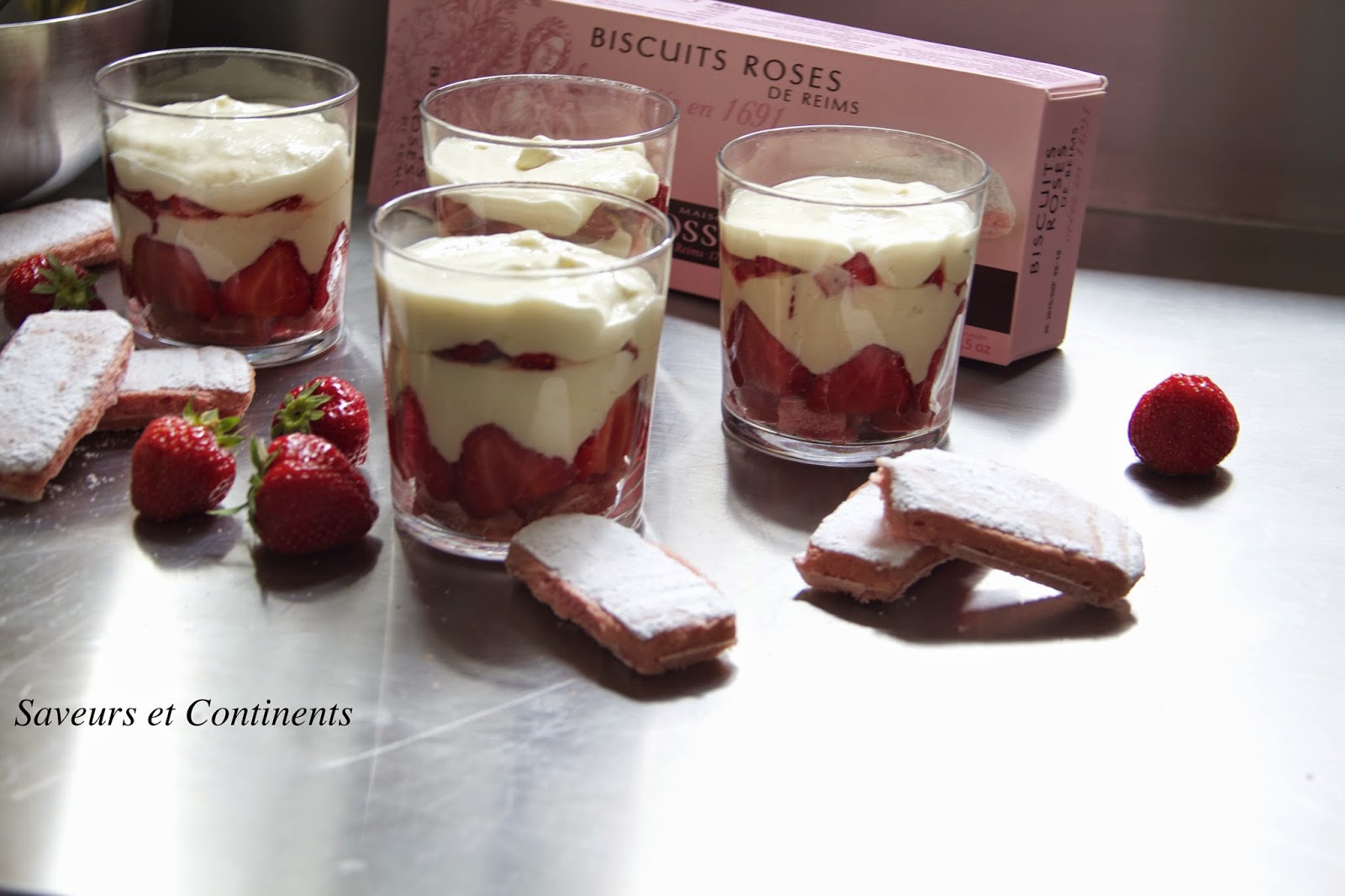 Saveurs et Continents: Tiramisu au biscuits roses de Reims
