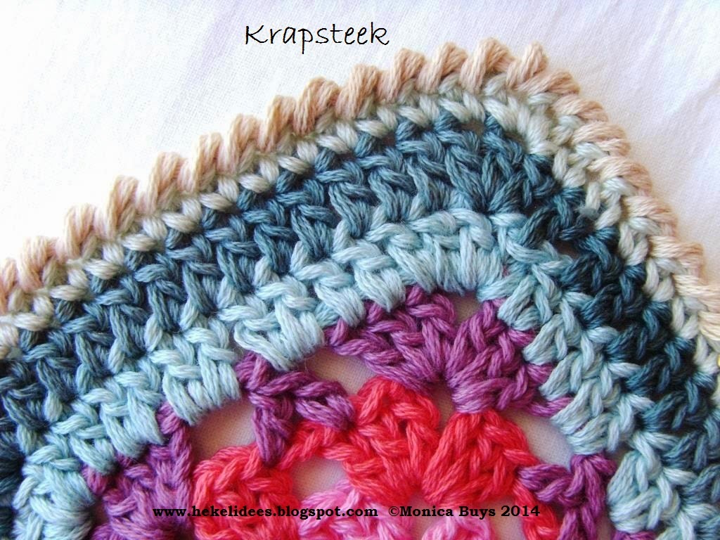 Hekel Idees: Hekel Tutoriaal: Krapsteek.