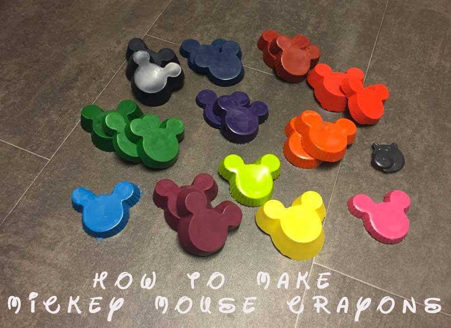 Backtothekids: How to make Mickey mouse crayons