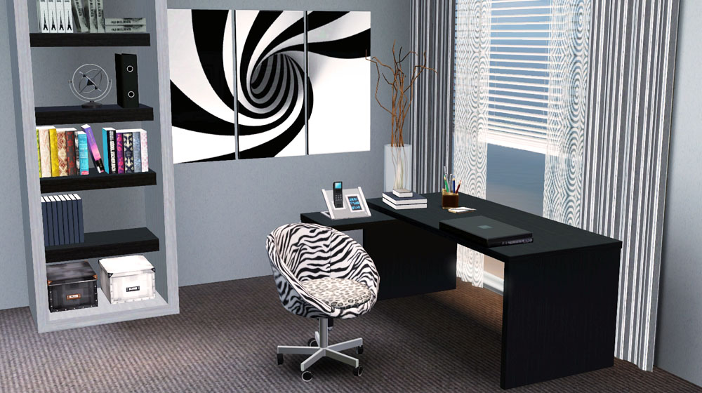 Corporation "SimsStroy": The Sims 3. Set furniture for office.