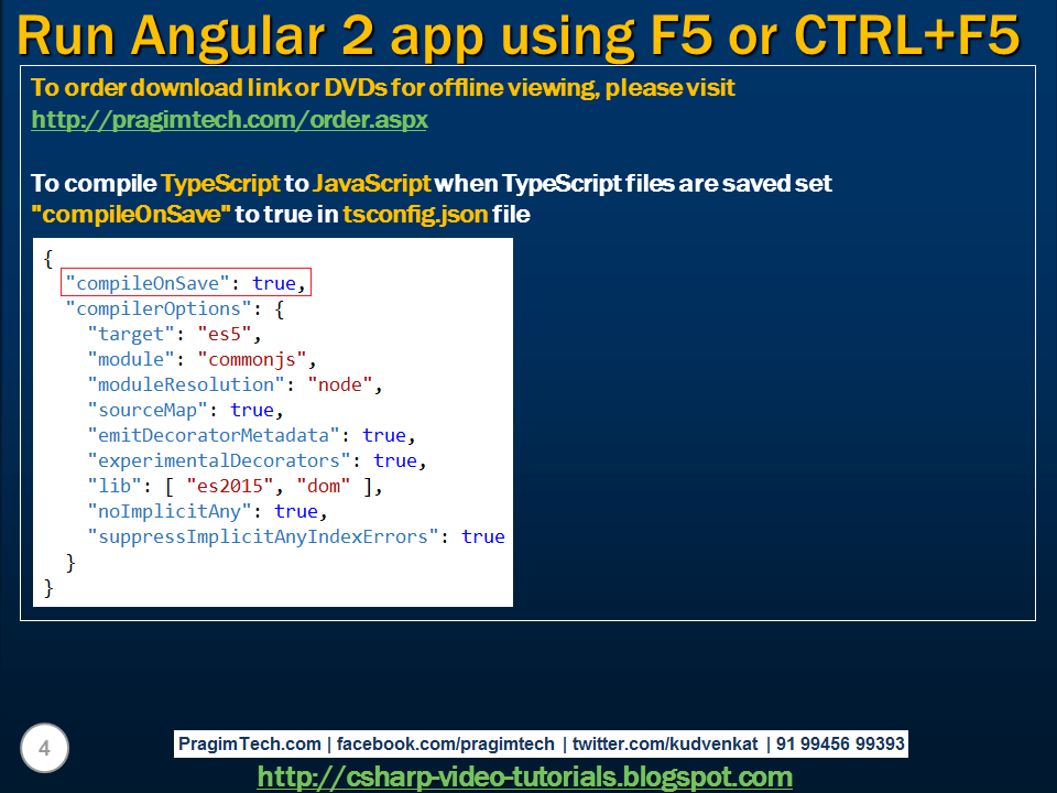 Sql server, .net and c# video tutorial: Run angular 2 app using f5 from ... Sql server, .net and c# video tutorial: Run angular 2 app using f5 from ...