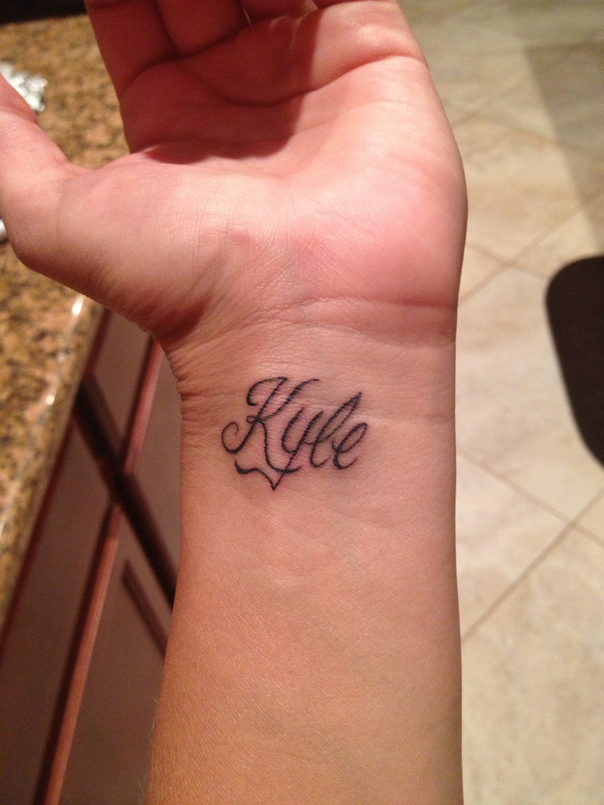 Kyle Name Tattoo