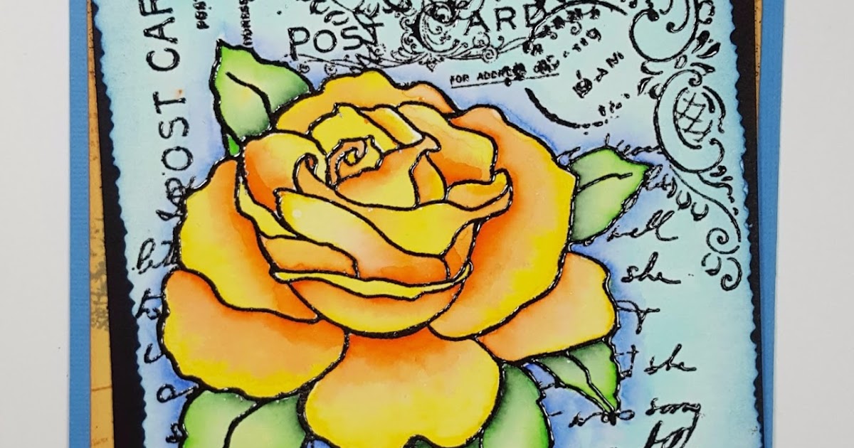 Stamp This!: Rose Postcard