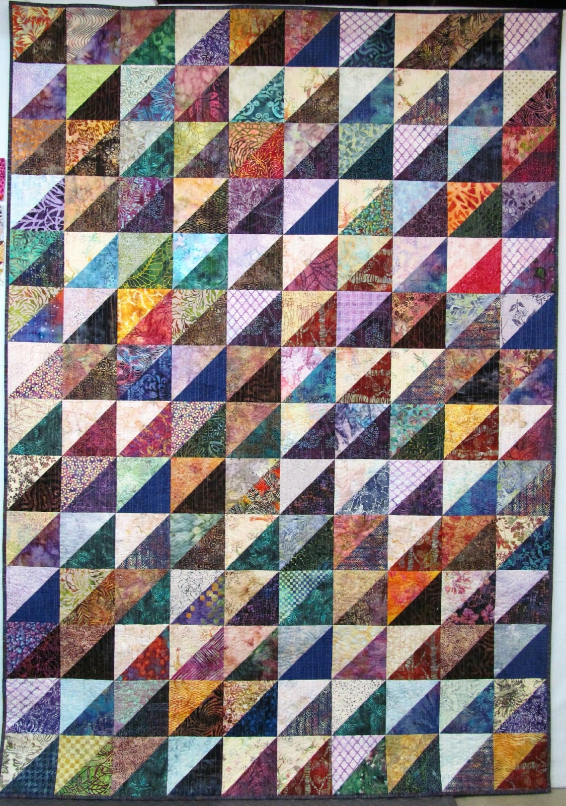 Exuberant Color : Quilts made with triangles