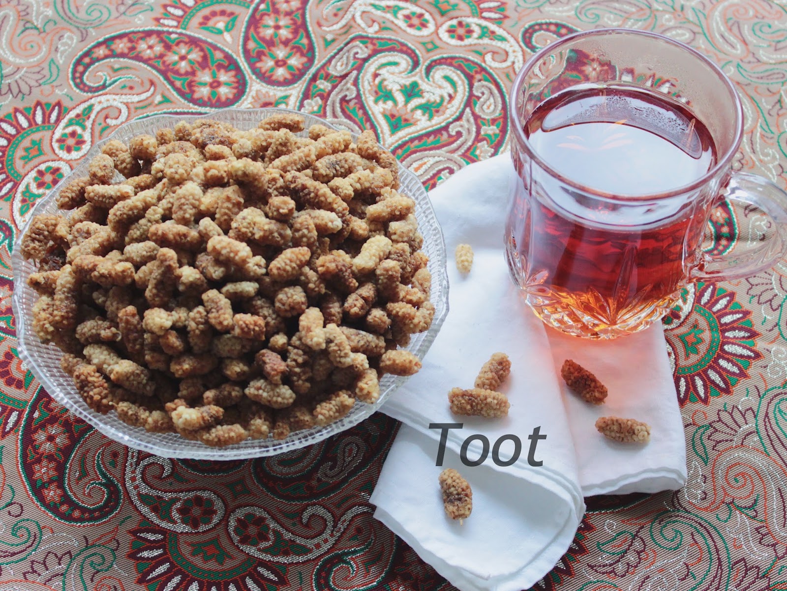 Turmeric & Saffron: Toot - Mulberry (Persian-Style Marzipan Confection)
