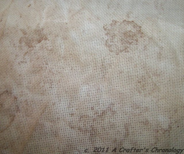 A Crafter's Chronology: Distressed Fabric