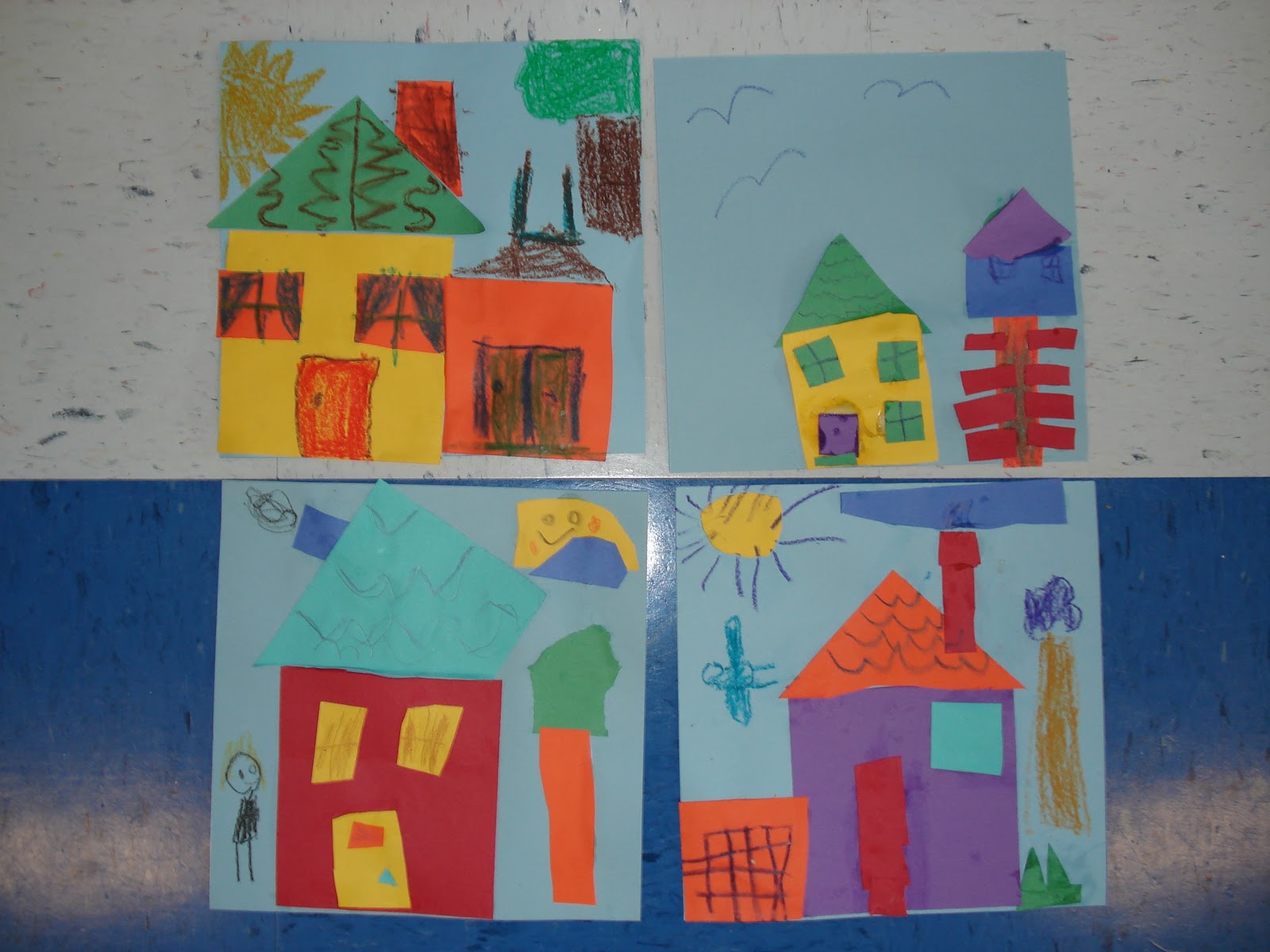 Mrs. Myers' Art Room: Shape Houses