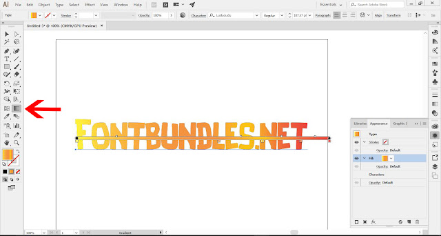 How to Gradient Fill Text in Adobe Illustrator | Design Bundles