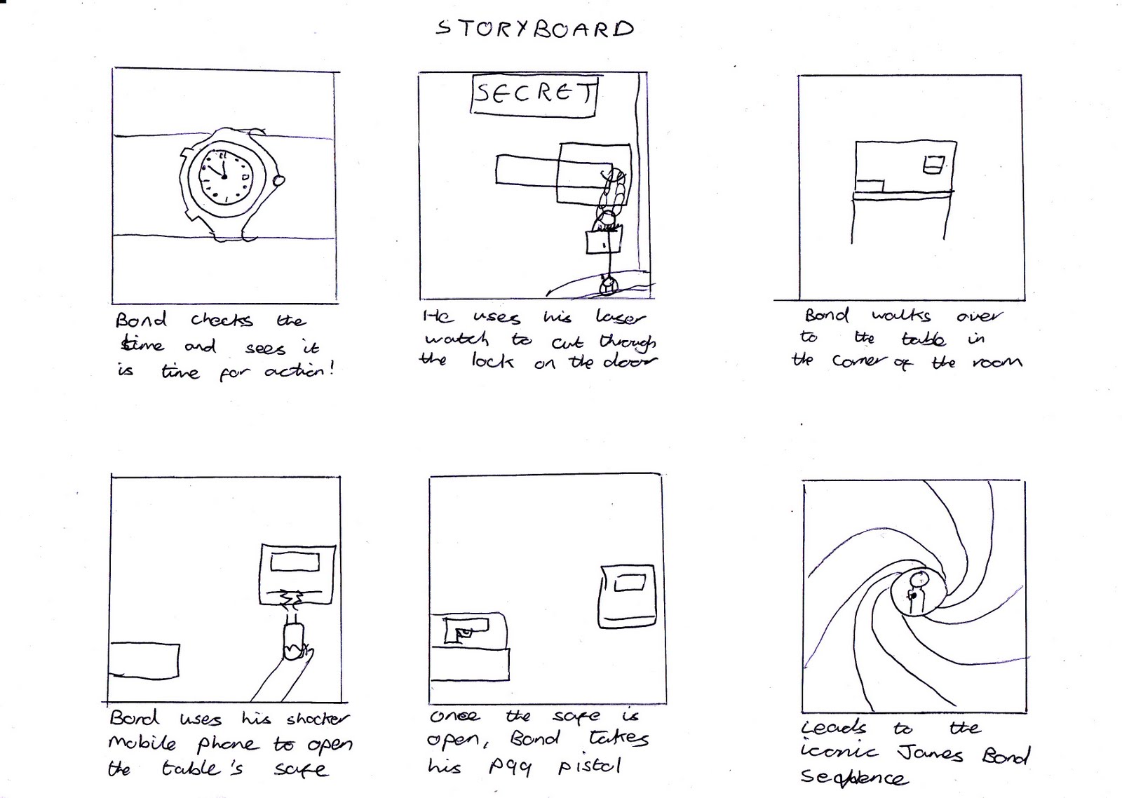 3D Modelling and Animation: Storyboard