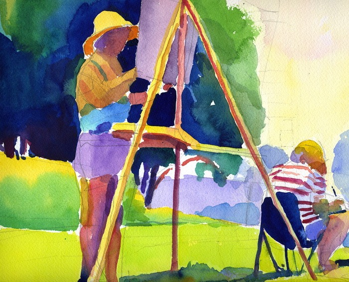 The Art of Bruce: Susan Abbott Painting Provence