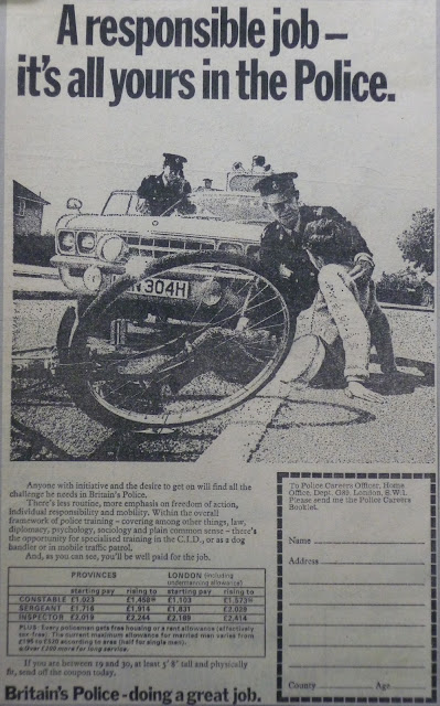 Hold The Front Page: Random Ad - Britain's Police 1970's