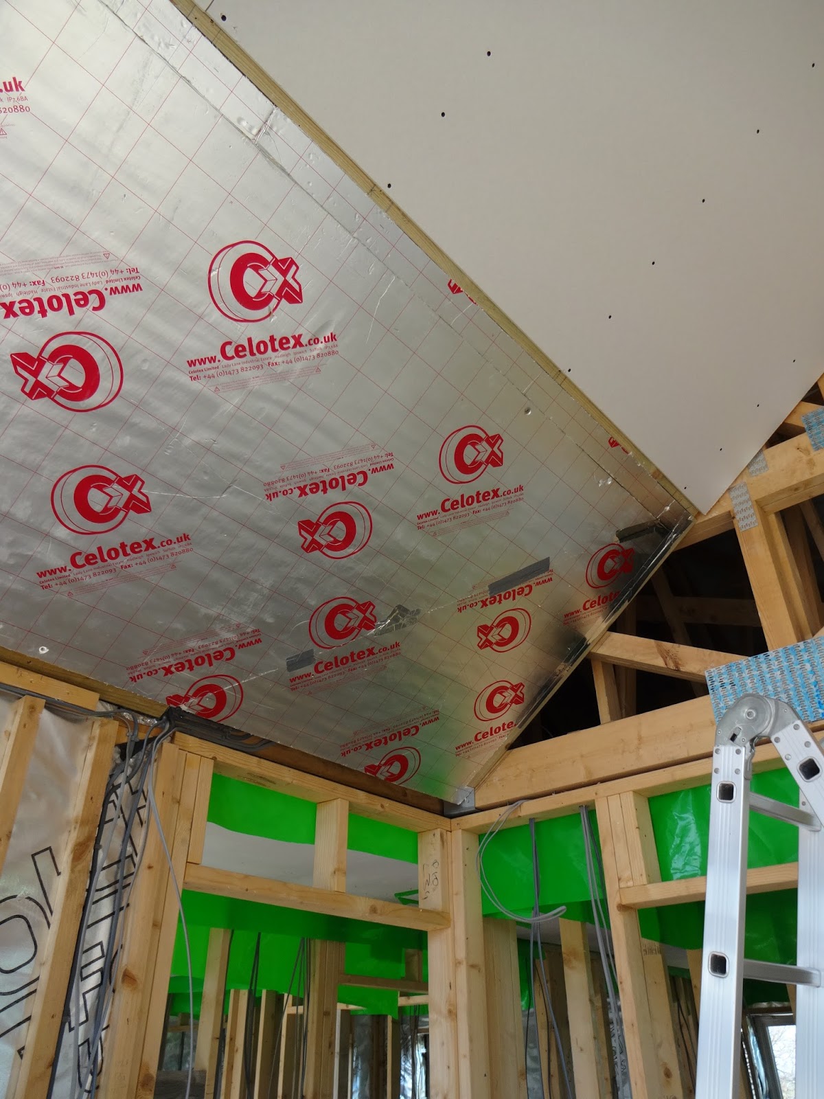 V&A's Home Build: Boarding: Ceilings - First floor vaulted