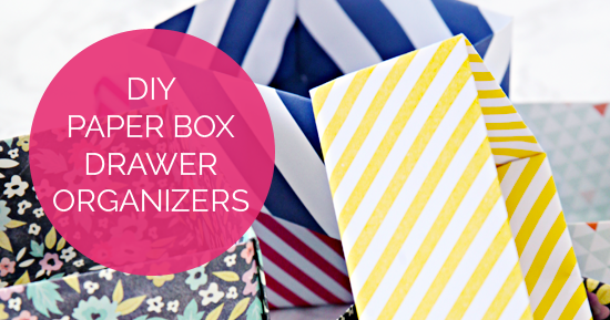 IHeart Organizing: DIY Paper Box Drawer Organizers and an Organized ...