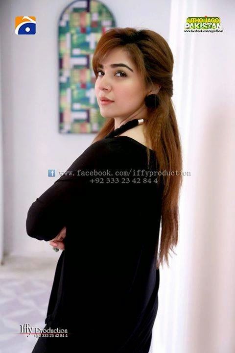 Natasha Ali & Nadia Jamil with her son in Utho Jago Pakistan on geo tv ...