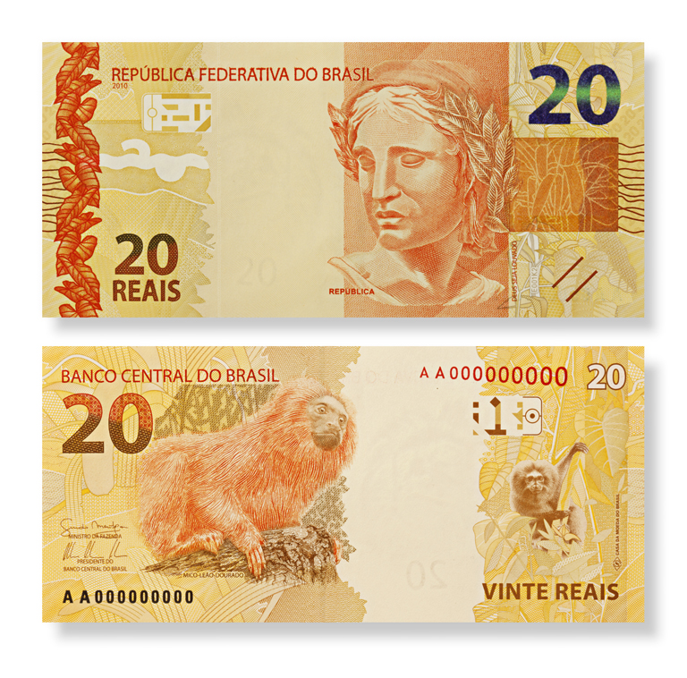 Numismática : Novas cédulas de 20 e 10 reais