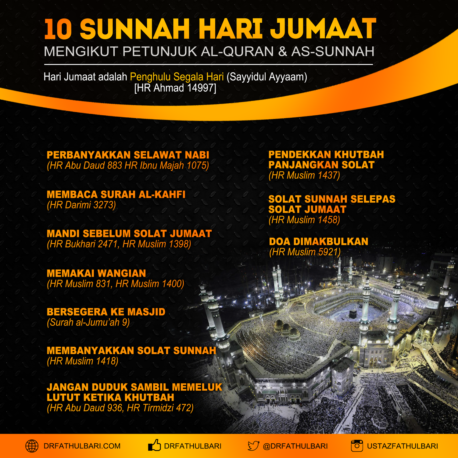 10 Sunnah Hari Jumaat - Kena Ambil Tahu! ~ Keris 7 Lok