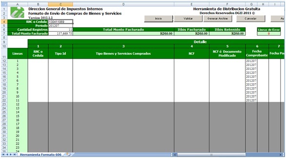 Como preparar el formulario 606-DGII - Prácticas Contables