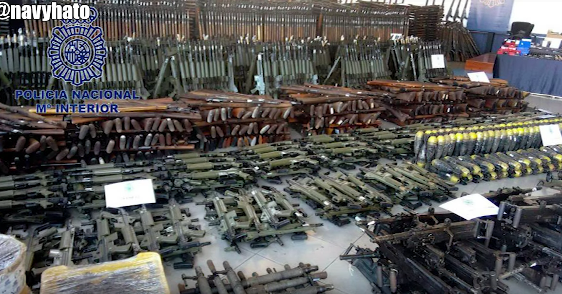 Liberty's Torch: Weapons cache discovered in Spain, January 2017.