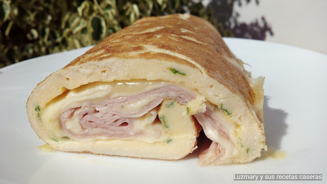 Luzmary y sus recetas caseras: TORTILLA FRANCESA XXL RELLENA DE JAMÓN Y ...