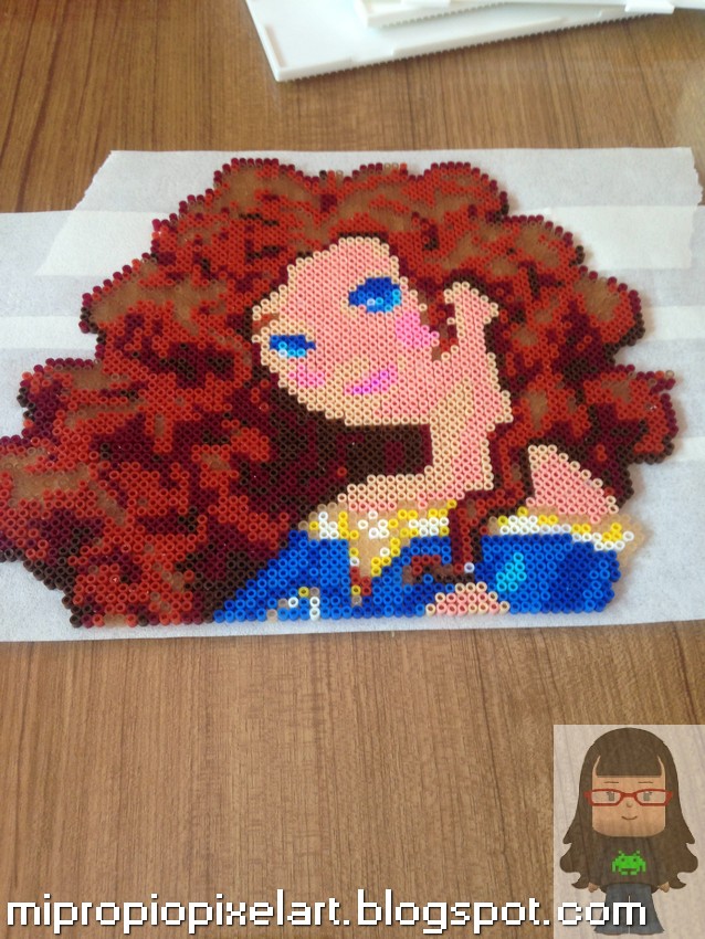 Mi Propio Pixel Art con Hama Beads: Merida de Brave