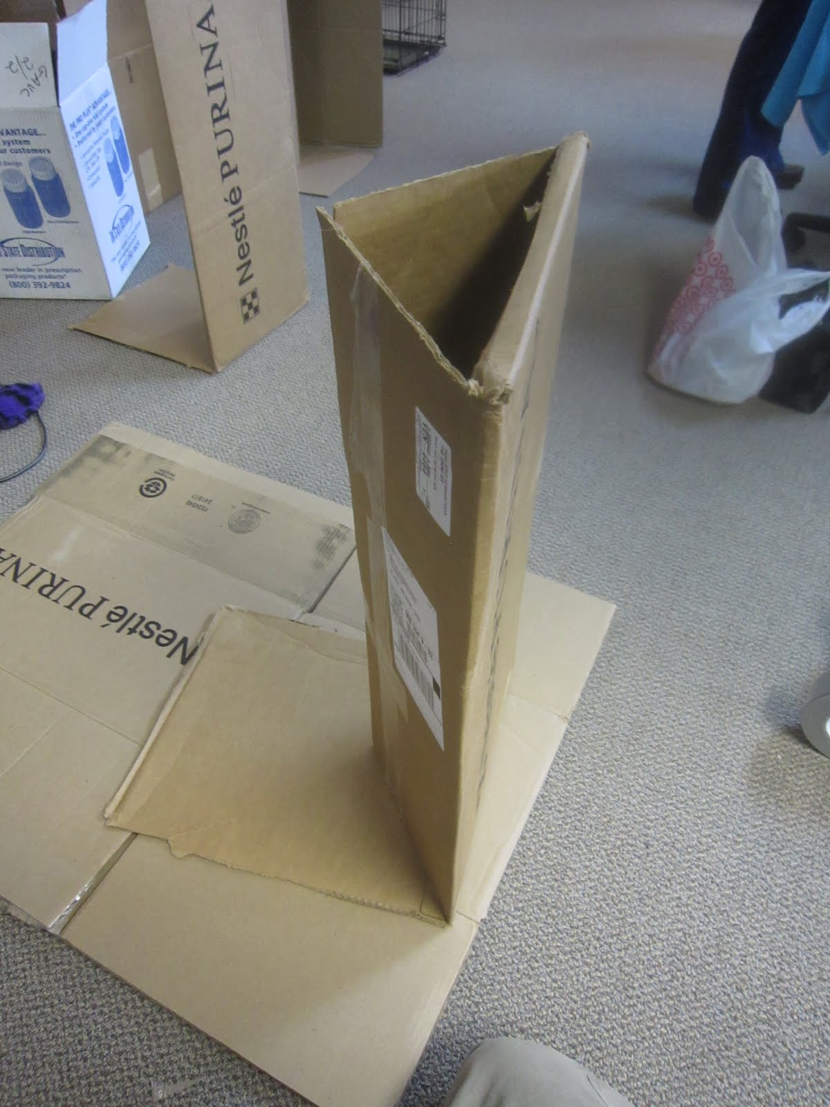 Chuck Does Art: DIY Super Fast Super Easy Cardboard City Skyline Parade ...