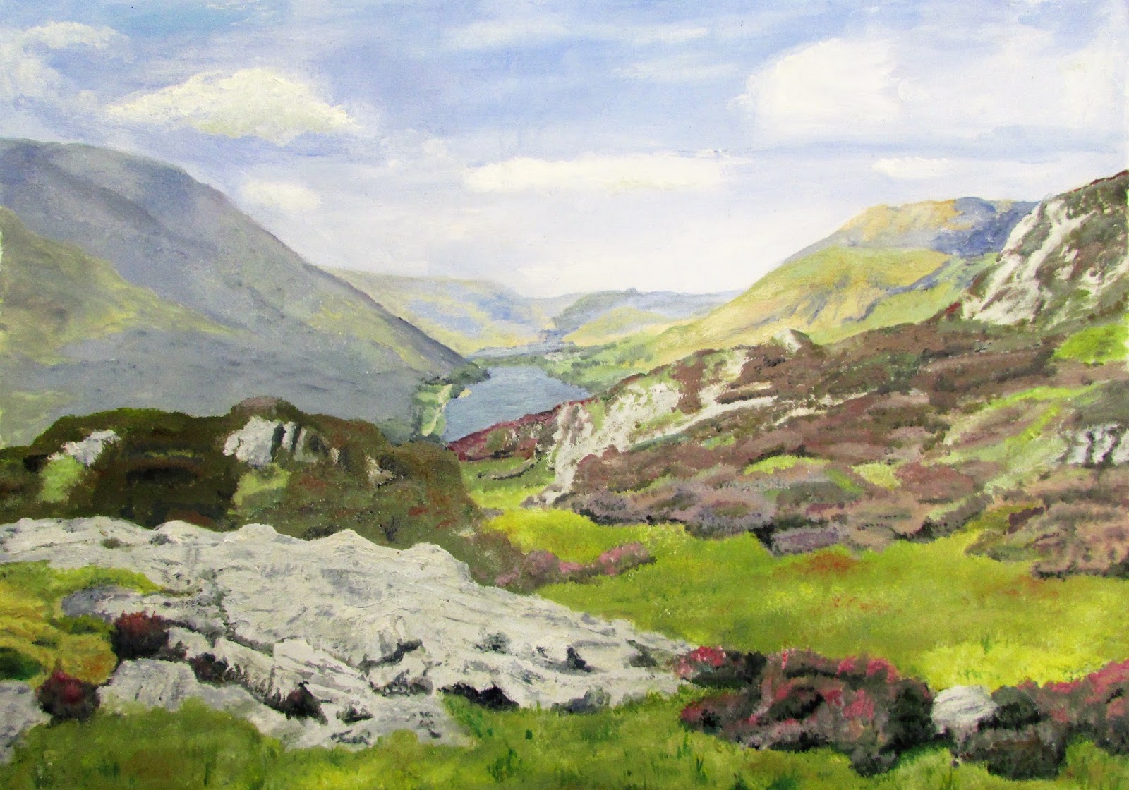 Isle of Wight Art Classes: More Painting Mountains and Valleys....plus ...