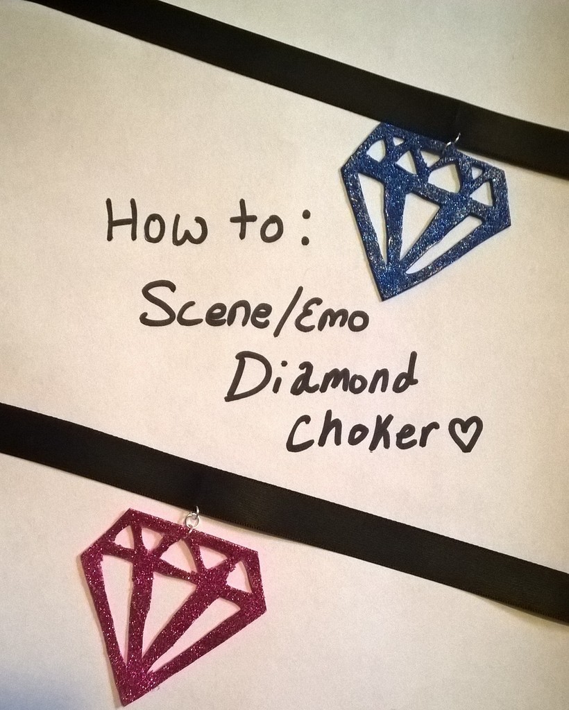 How to make a Scene/Emo Diamond Choker PLUS UPDATES