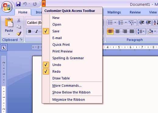 TUTORIAL MS OFFICE TERLENGKAP: Apa Itu Quick Access Toolbar?