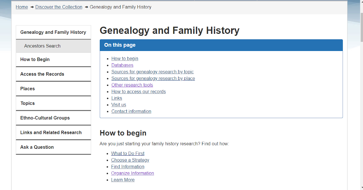 Finding Your Canadian Story: 52 Ancestors: Week 12 - 12 Sites to ...