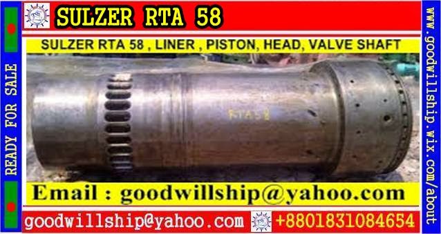 WORLD-WIDE MARINE SPARE PARTS EXPORTER (NEW or USED): SULZER RTA58 ...