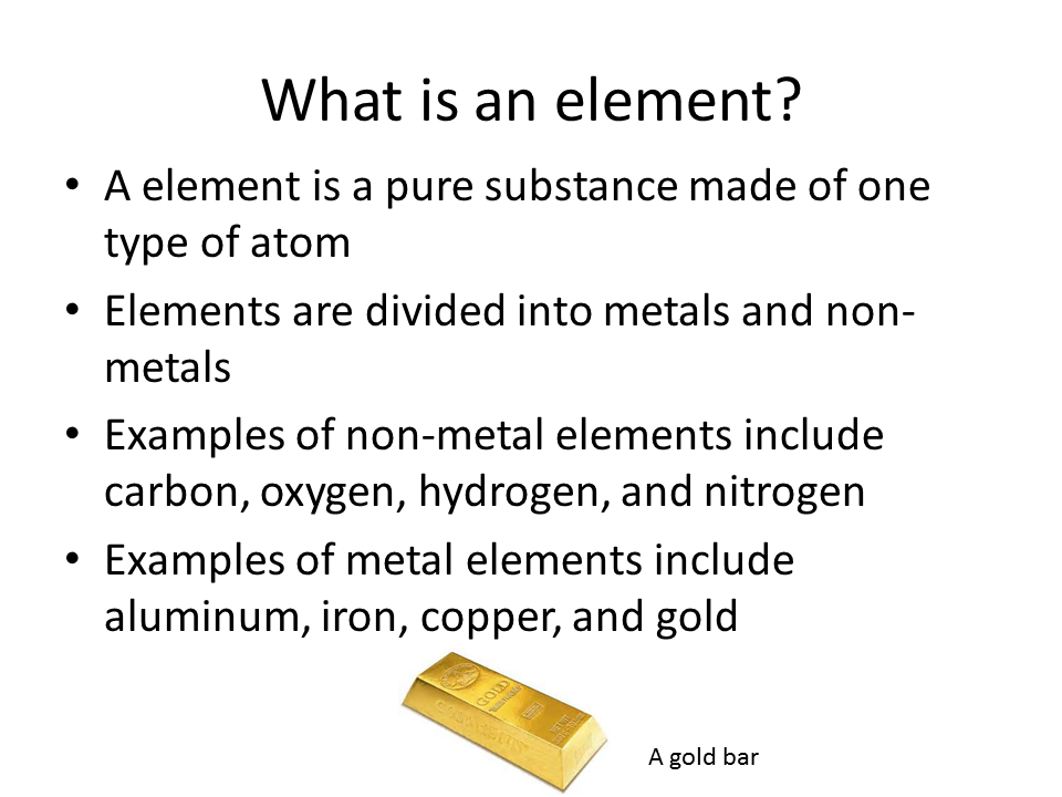 Science8: Semester 2, Chapter 3 - Elements and Compounds