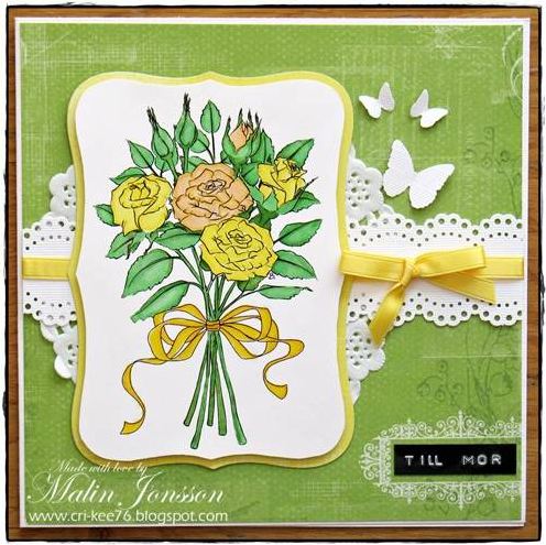 Beccy's Place: Rose Bouquet Cards