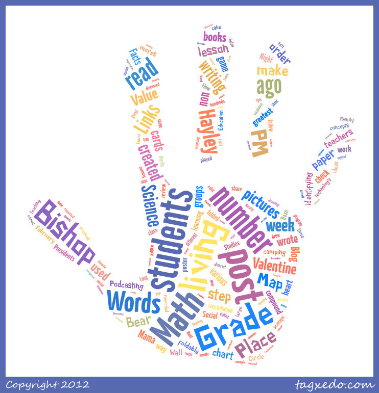 Bishop's Blackboard: An Elementary Education Blog: Tagxedo: Shaped Word ...