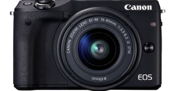 Canon EOS M3 with EF-M15-45mm Camera - Black | Mitra speks