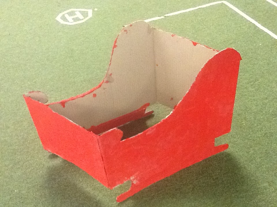 Needlefelted Fairytales: Make your own Cardboard Box Santa Sleigh