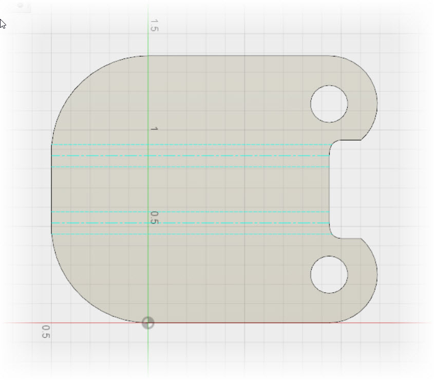 The flat patterned generated in Fusion 360