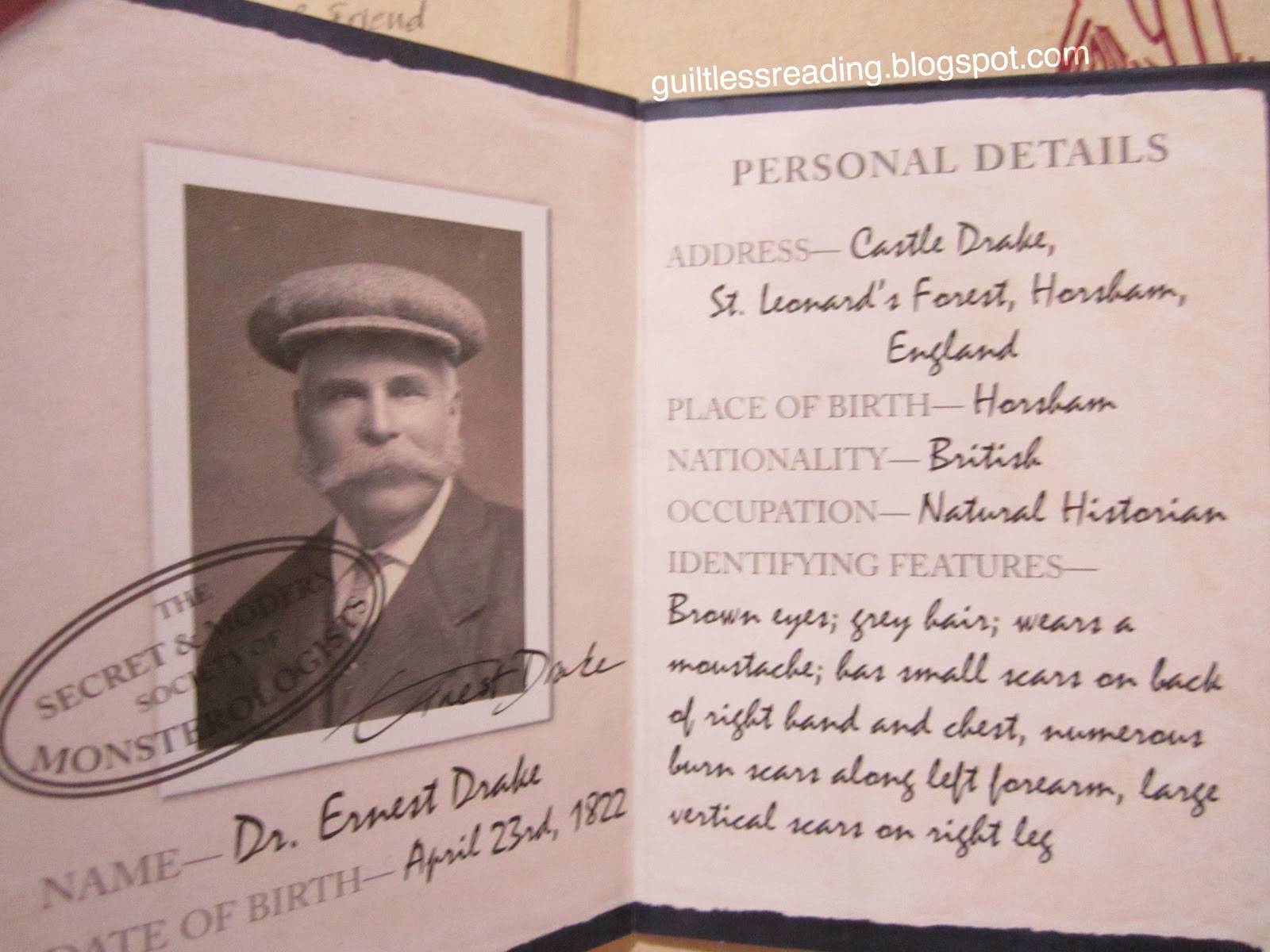 Book Tour: Monsterology by Ernest Drake / guiltless reading